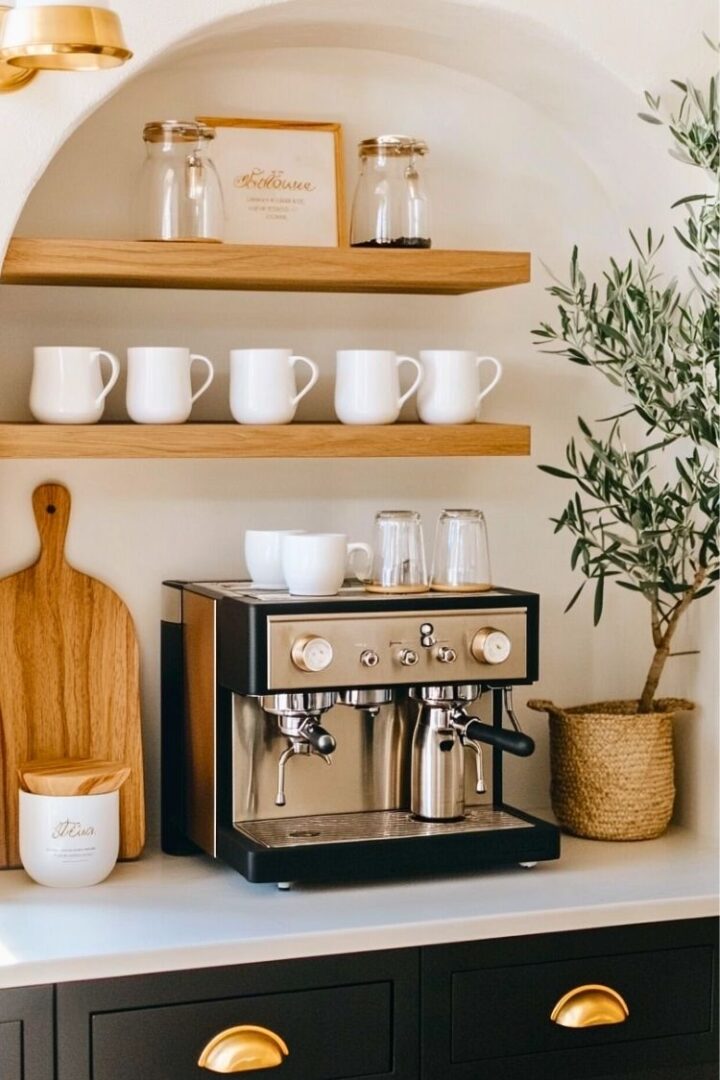 15+ Smart Coffee Bar Ideas for Small Spaces - H.M.G