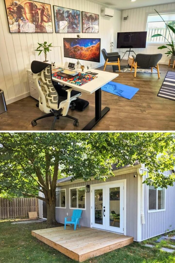 20+ Fabulous She Shed Office Ideas for a Cozy Workspace - H.M.G