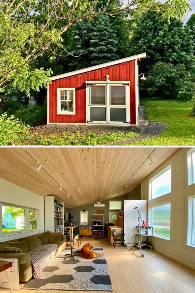 20+ Fabulous She Shed Office Ideas for a Cozy Workspace - H.M.G