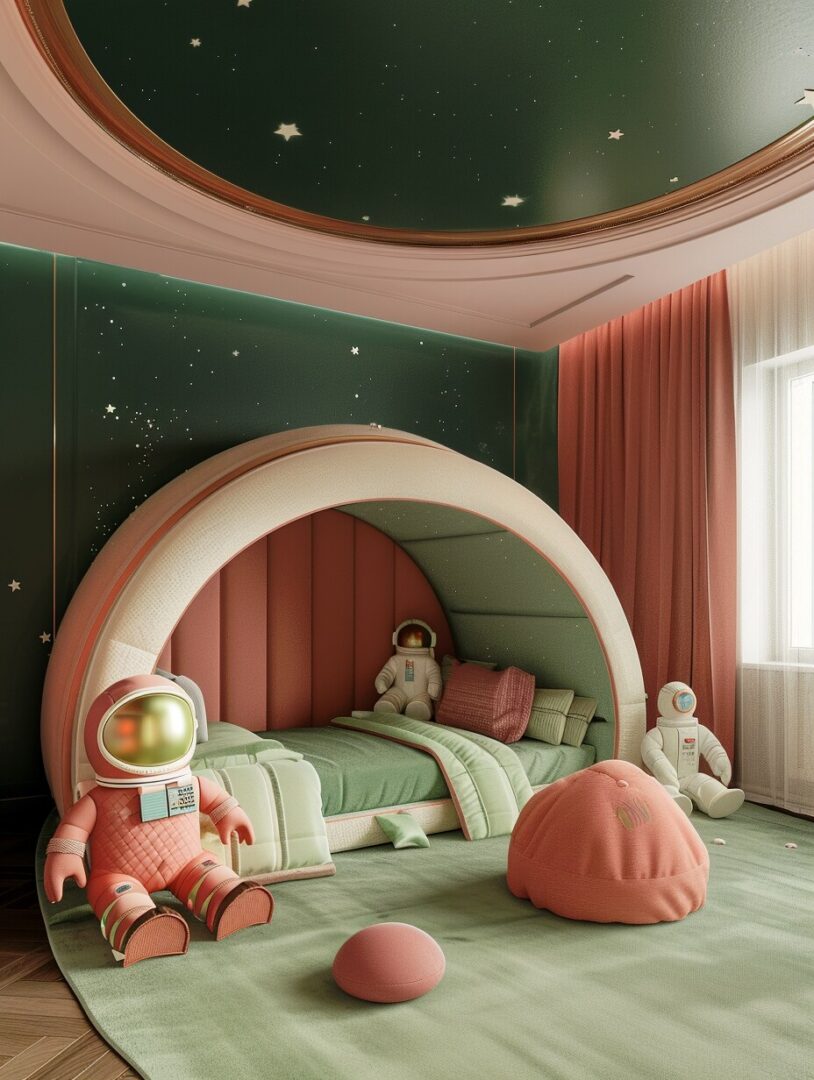 20+ Whimsical Ways to Create a Space-Themed Bedroom Haven for Girls - H.M.G