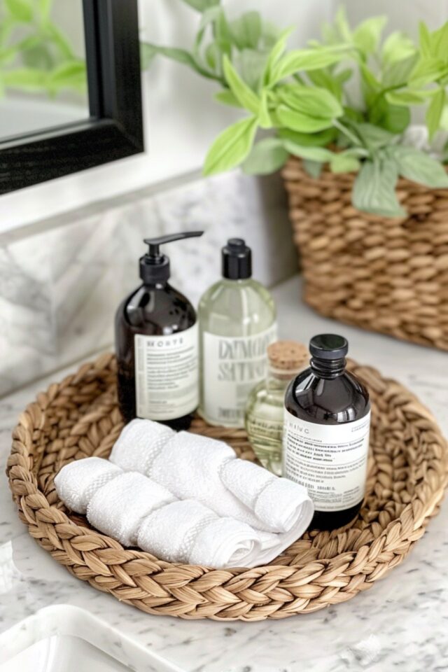 25+ Stylish Bathroom Tray Decor Ideas to Refresh Your Bathroom - H.M.G