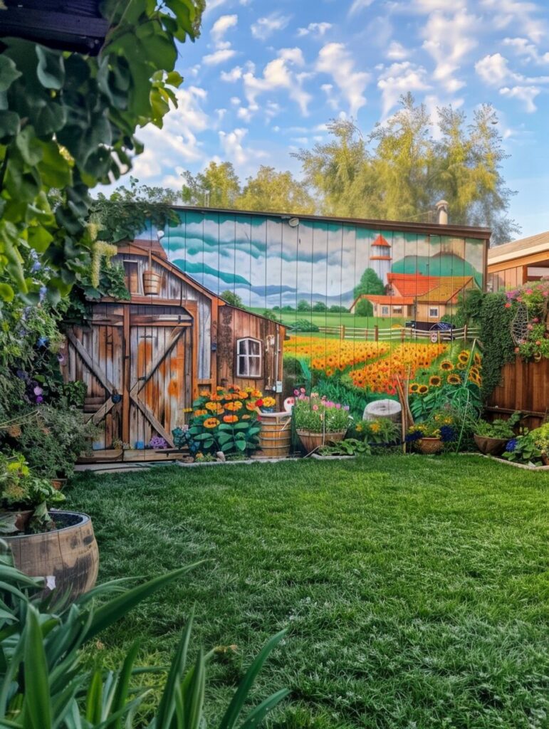 32 Artistic Wall Painting Ideas To Breathe Life into Your Backyard ...