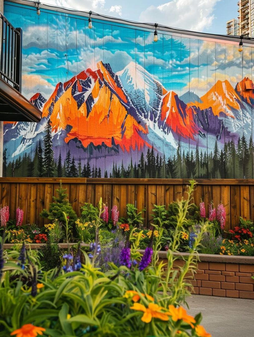 Backyard Feeling Flat? These Garden Wall Paintings Instantly Add Soul ...