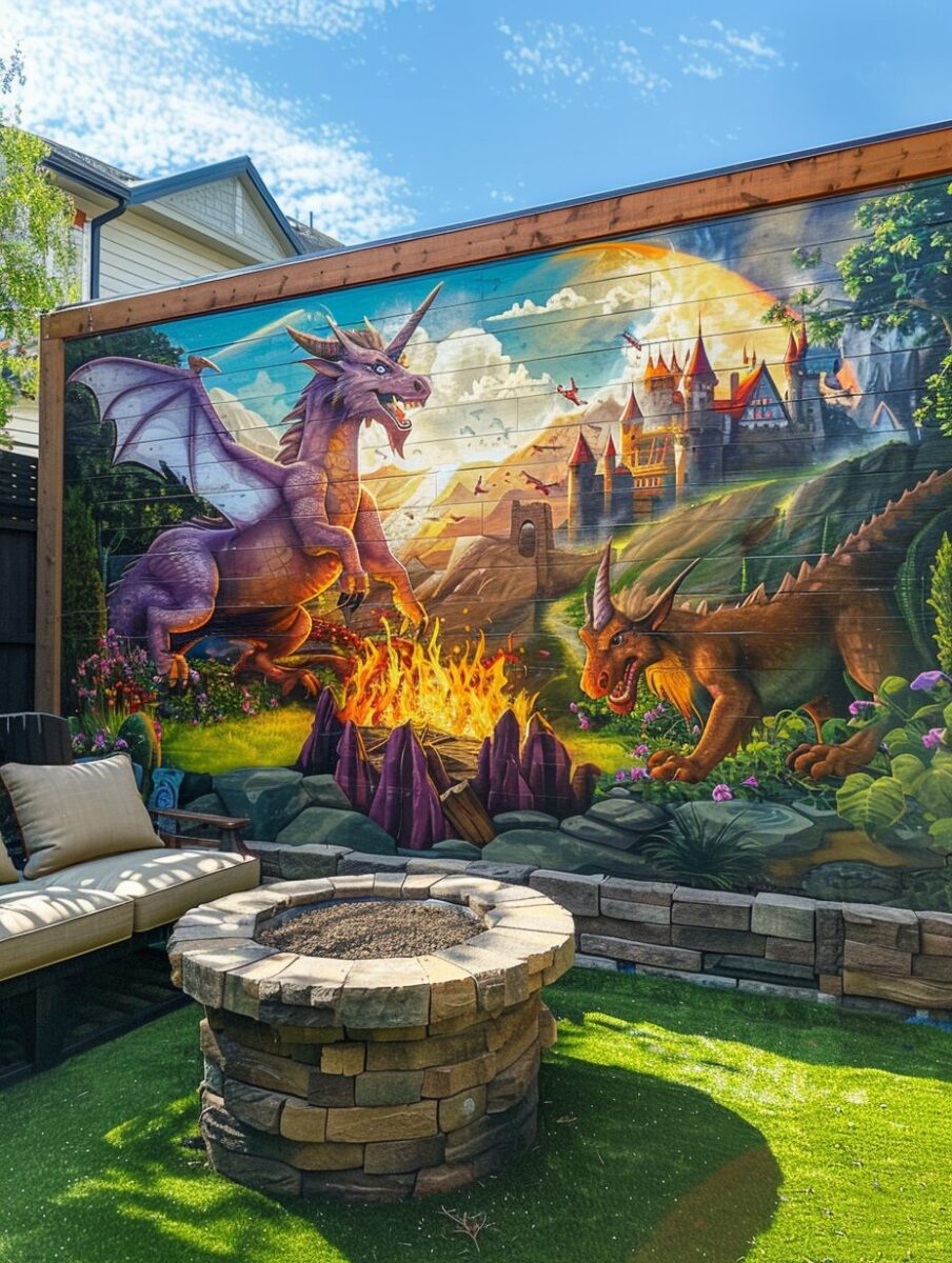 Backyard Feeling Flat? These Garden Wall Paintings Instantly Add Soul ...