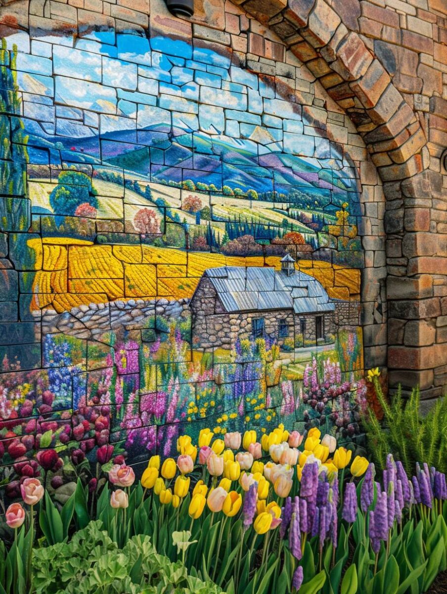 32 Artistic Wall Painting Ideas To Breathe Life into Your Backyard Garden - H.M.G