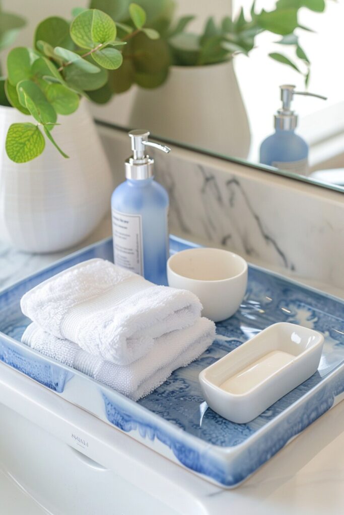 25+ Stylish Bathroom Tray Decor Ideas to Refresh Your Bathroom - H.M.G