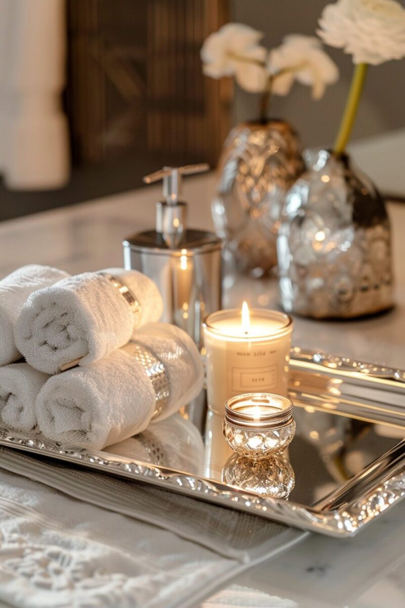 25+ Stylish Bathroom Tray Decor Ideas to Refresh Your Bathroom - H.M.G
