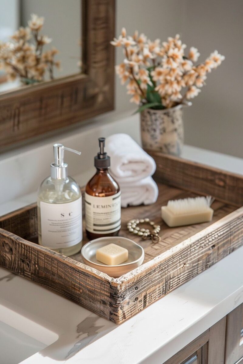 25+ Stylish Bathroom Tray Decor Ideas to Refresh Your Bathroom - H.M.G