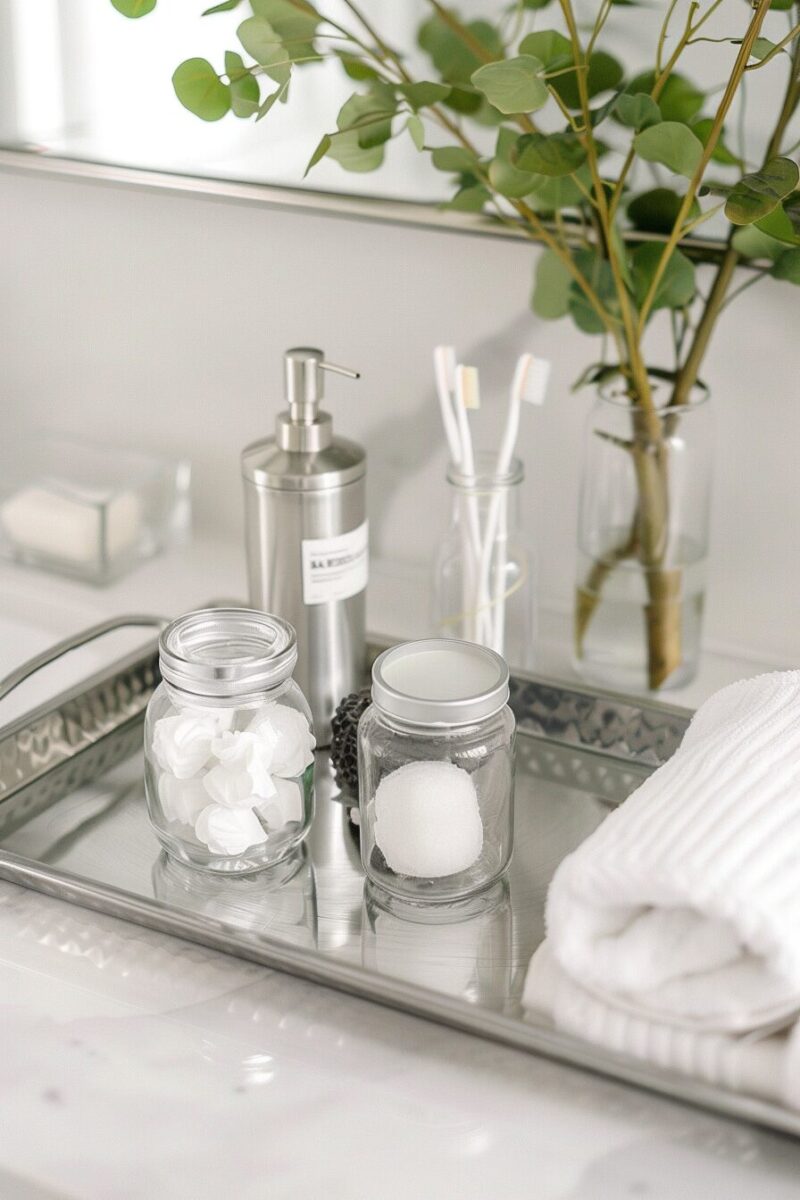 25+ Stylish Bathroom Tray Decor Ideas to Refresh Your Bathroom - H.M.G