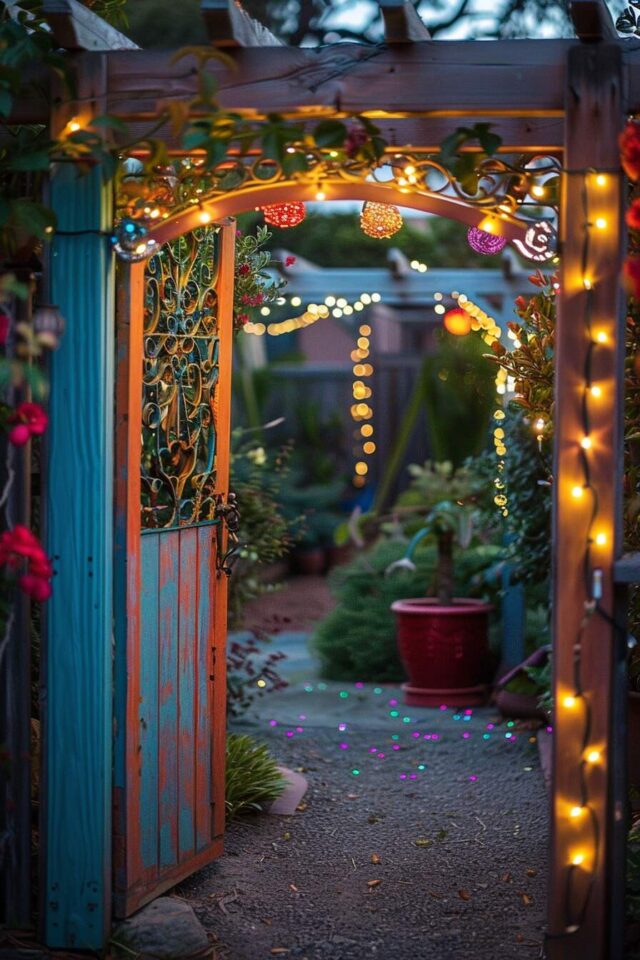 I Loved How These Boho Garden Gates Made Every Entrance Feel Like a ...