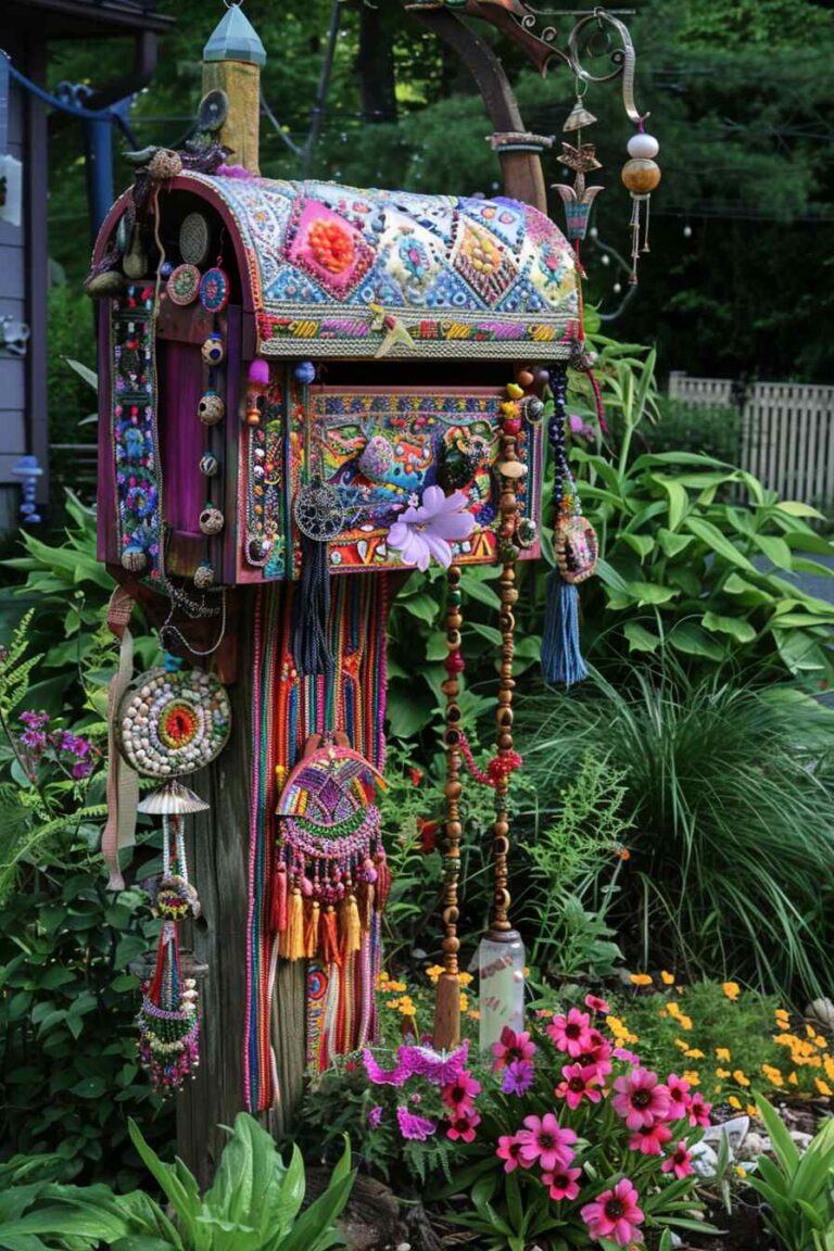 15 Charming Boho Mailbox Makeover Ideas to Enhance Your Curb Appeal - H.M.G