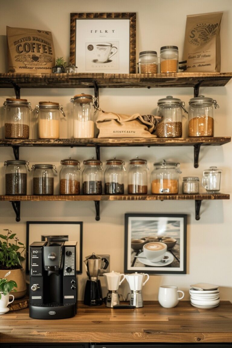 15+ Best Coffee Bar Ideas for Small Spaces - H.M.G