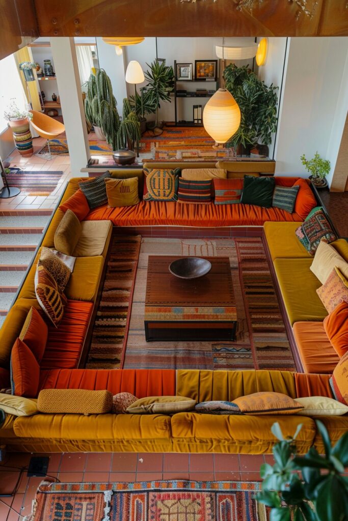 30+ Gorgeous Conversation Pits in Living Rooms You’ll Love - H.M.G