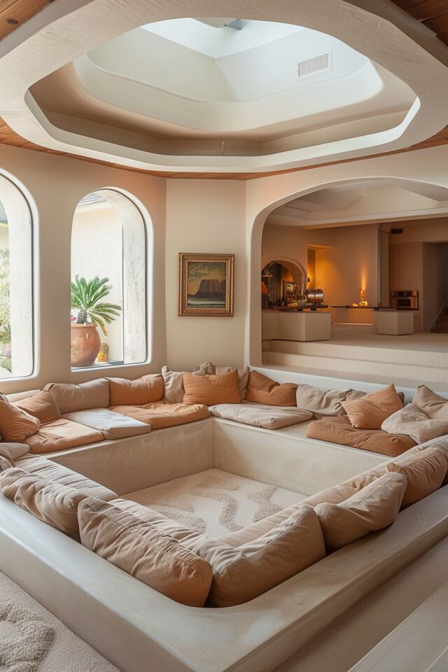 30+ Gorgeous Conversation Pits in Living Rooms You’ll Love - H.M.G