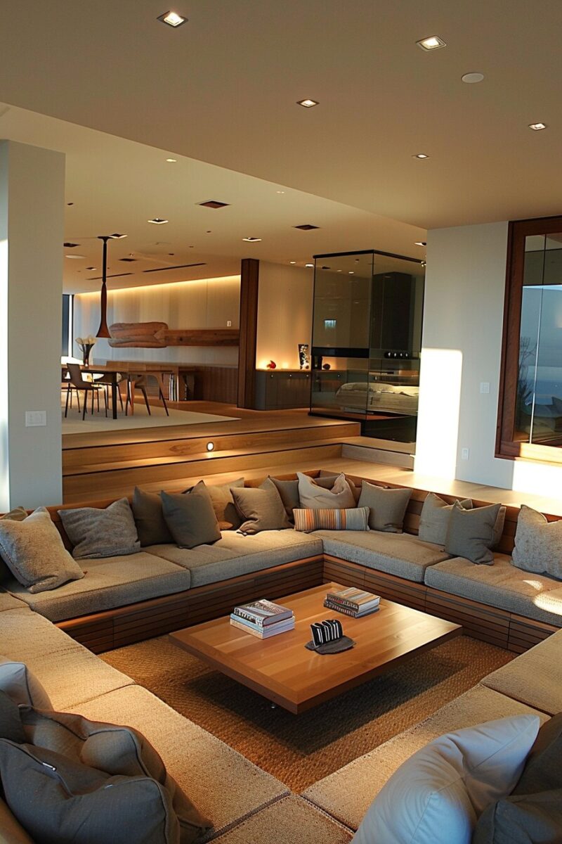 30+ Gorgeous Conversation Pits in Living Rooms You’ll Love - H.M.G