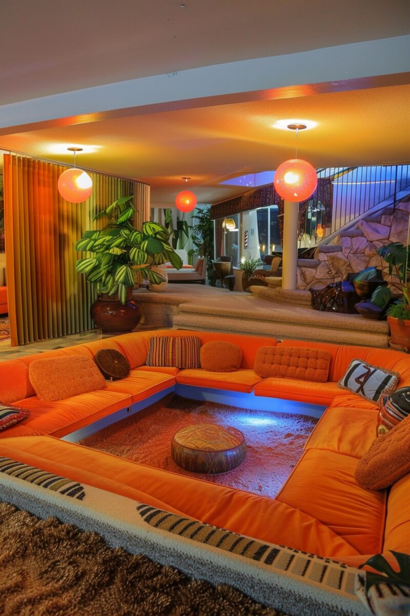 30+ Gorgeous Conversation Pits in Living Rooms You’ll Love - H.M.G