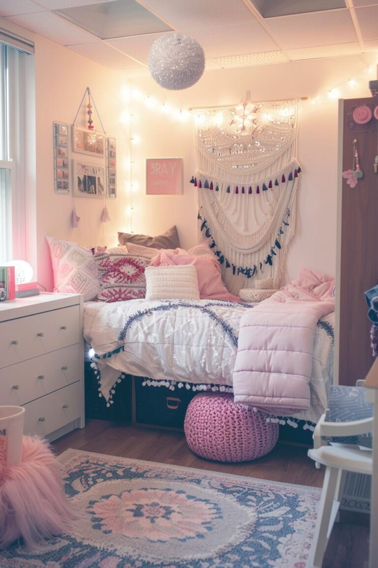 20 Fabulous Dorm Room Ideas for College Girls - H.M.G