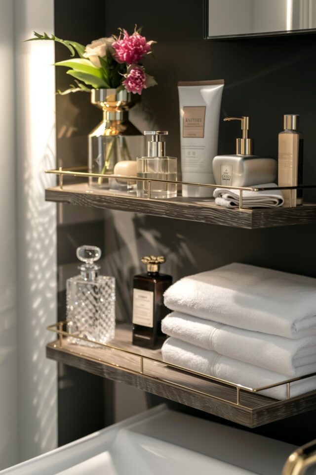 20+ Cozy Bathroom Shelf Decor Ideas for a Welcoming Vibe - H.M.G