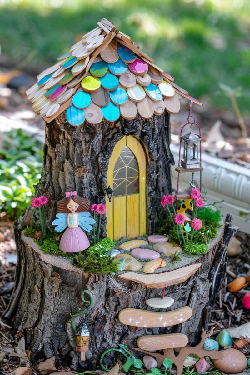 40+ Enchanting Outdoor Fairy Garden Ideas for Your Home - H.M.G
