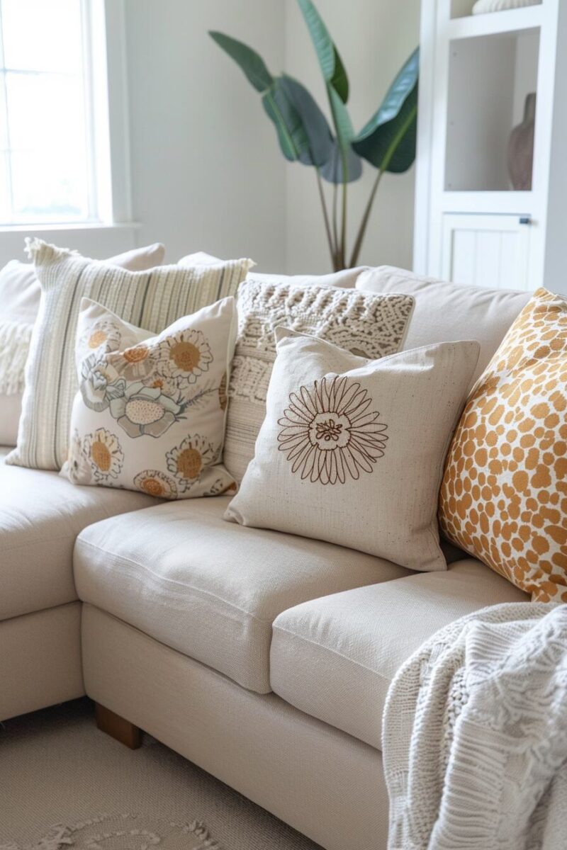 30+ Eye-Catching Throw Pillow Ideas for Your Couch - H.M.G