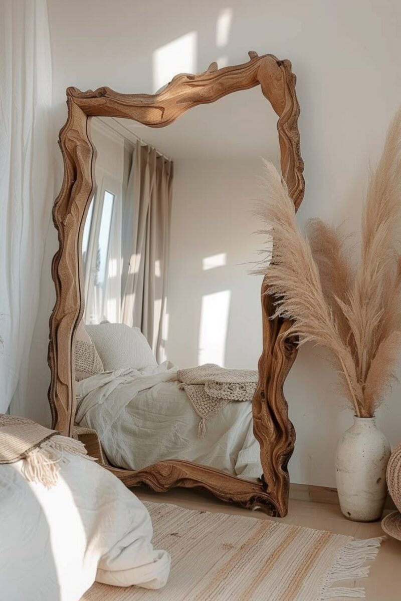 25+ Artistic Boho Mirror Ideas for an Effortlessly Stylish Room - H.M.G