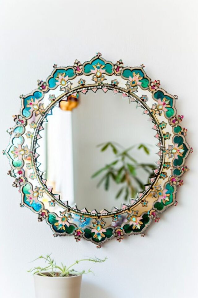 25+ Artistic Boho Mirror Ideas for an Effortlessly Stylish Room - H.M.G