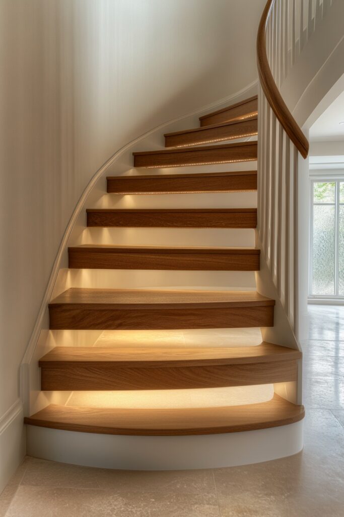 18 Breathtaking Wooden Floating Staircase Ideas - H.M.G