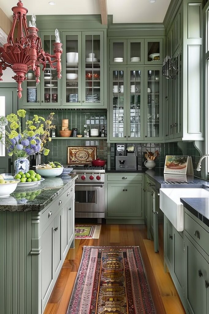 23 Refreshing Green Kitchen Ideas to Bring Nature to Your House - H.M.G