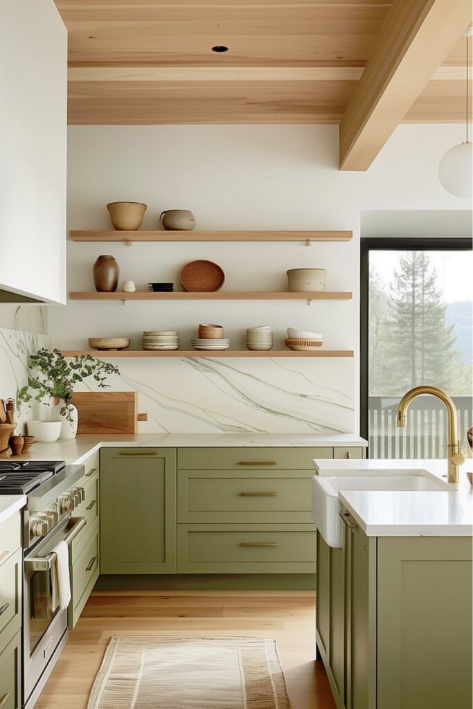 23 Refreshing Green Kitchen Ideas to Bring Nature to Your House - H.M.G