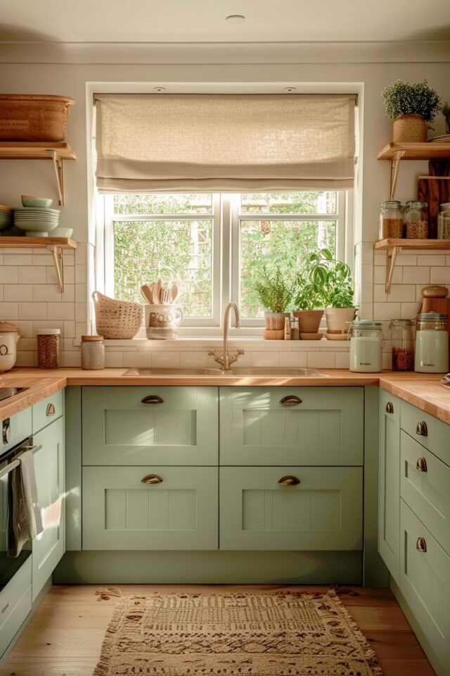 20+ Refreshing Green Kitchen Ideas to Bring Nature to Your House - H.M.G