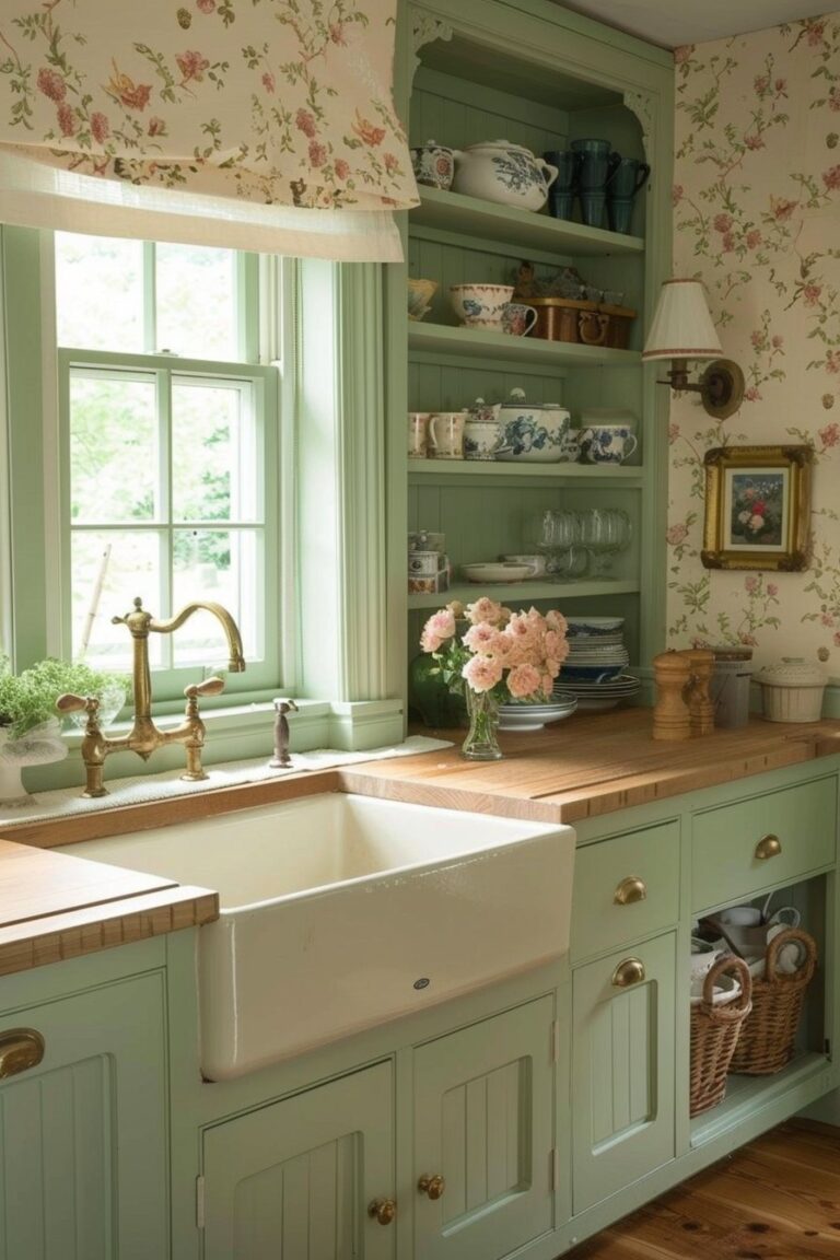 20+ Refreshing Green Kitchen Ideas to Bring Nature to Your House - H.M.G