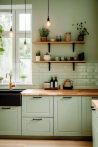 23 Refreshing Green Kitchen Ideas to Bring Nature to Your House - H.M.G