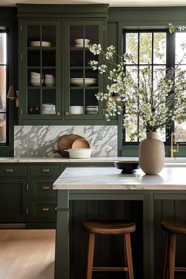 20+ Refreshing Green Kitchen Ideas to Bring Nature to Your House - H.M.G