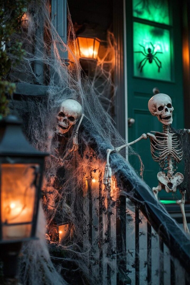 20 Scary DIY Halloween Front Porch Decor Ideas - H.M.G