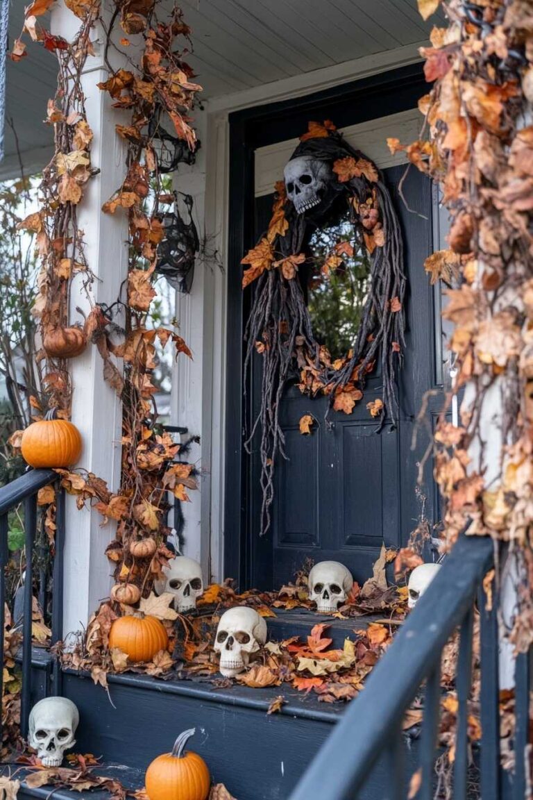 Simple (Yet Scary) DIY Halloween Front Porch Decorations Anyone Can ...