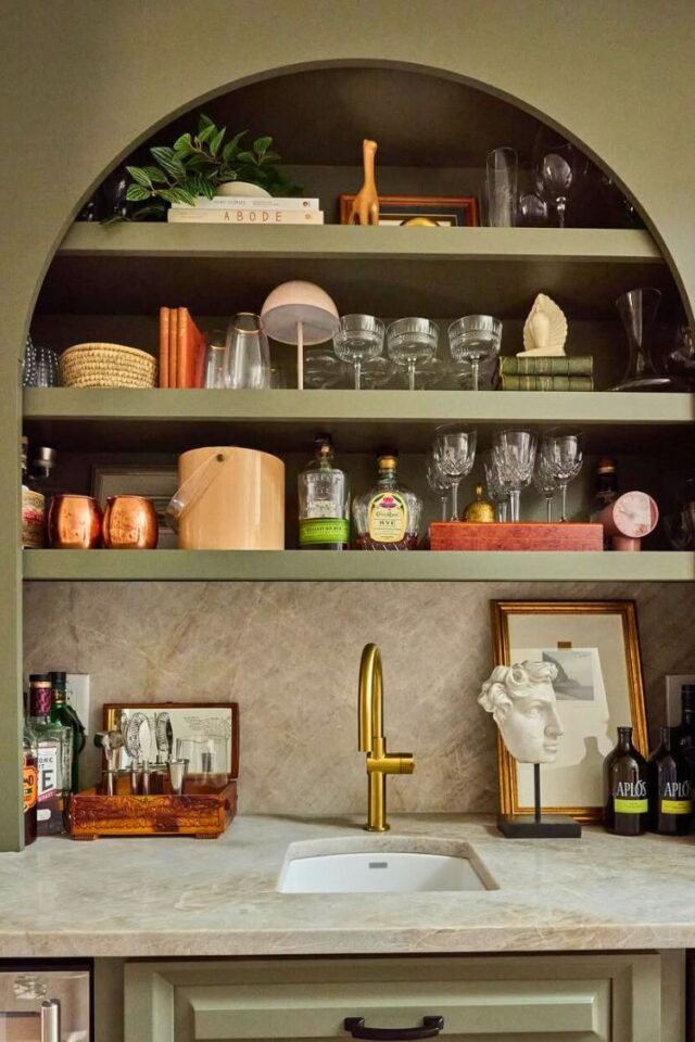 18 Stylish Home Bar Shelf Ideas to Elevate Your Space - H.M.G