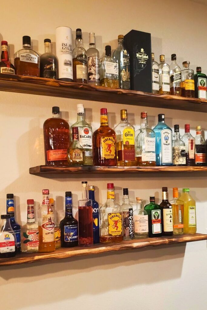 18 Stylish Home Bar Shelf Ideas to Elevate Your Space - H.M.G