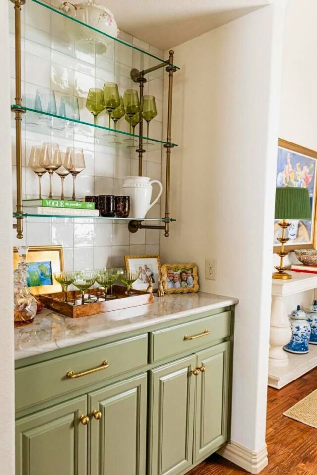 18 Stylish Home Bar Shelf Ideas to Elevate Your Space - H.M.G