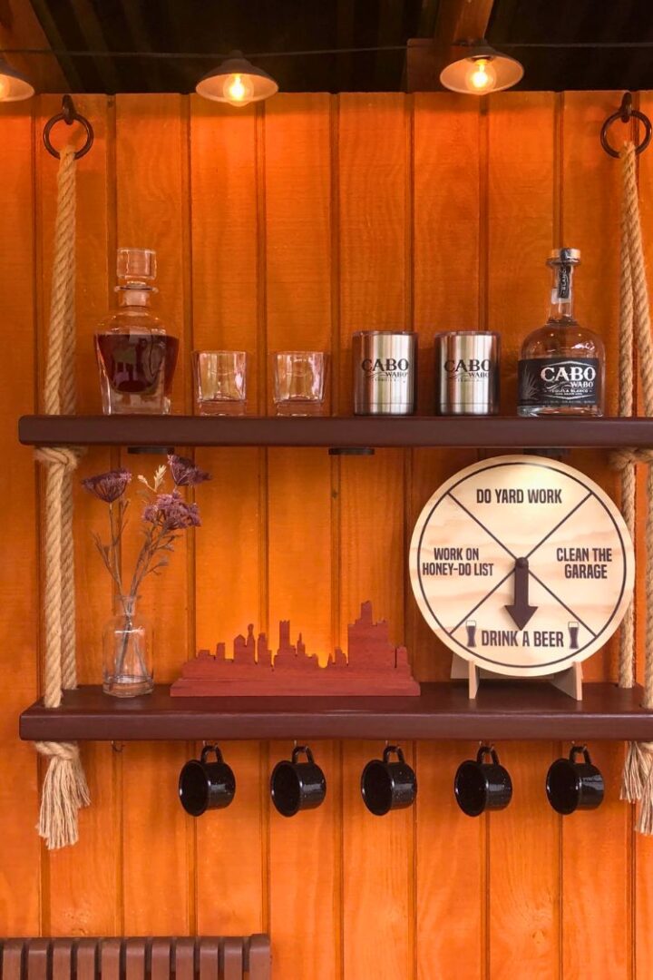 18 Stylish Home Bar Shelf Ideas to Elevate Your Space - H.M.G