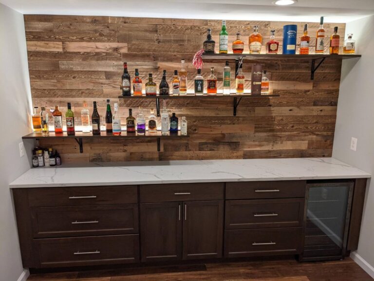 18 Stylish Home Bar Shelf Ideas to Elevate Your Space - H.M.G