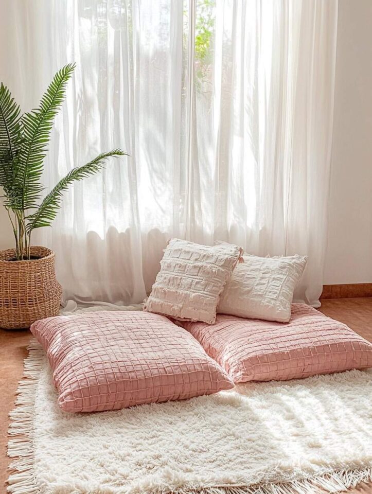 20+ Dreamy Boho Floor Pillows for a Cozy, Stylish Living Room - H.M.G
