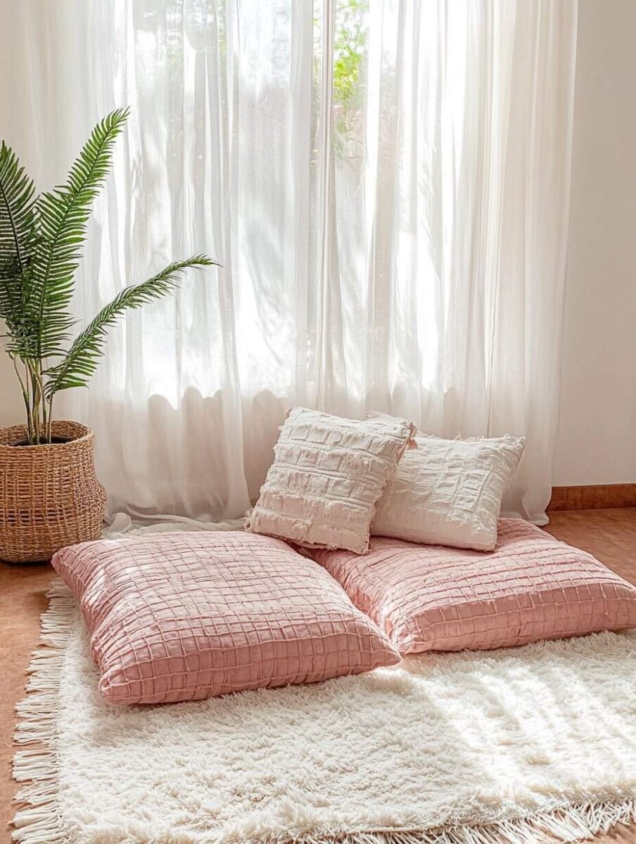 20+ Dreamy Boho Floor Pillows for a Cozy, Stylish Living Room - H.M.G