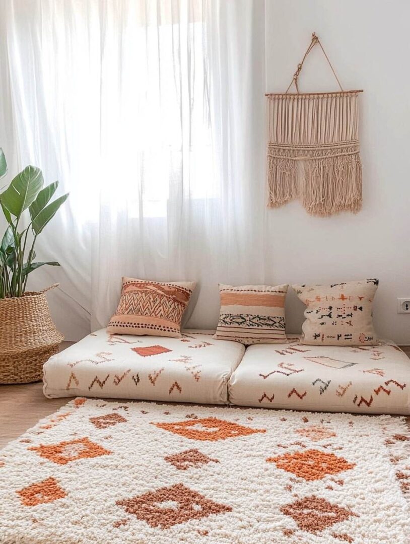 20+ Dreamy Boho Floor Pillows for a Cozy, Stylish Living Room - H.M.G