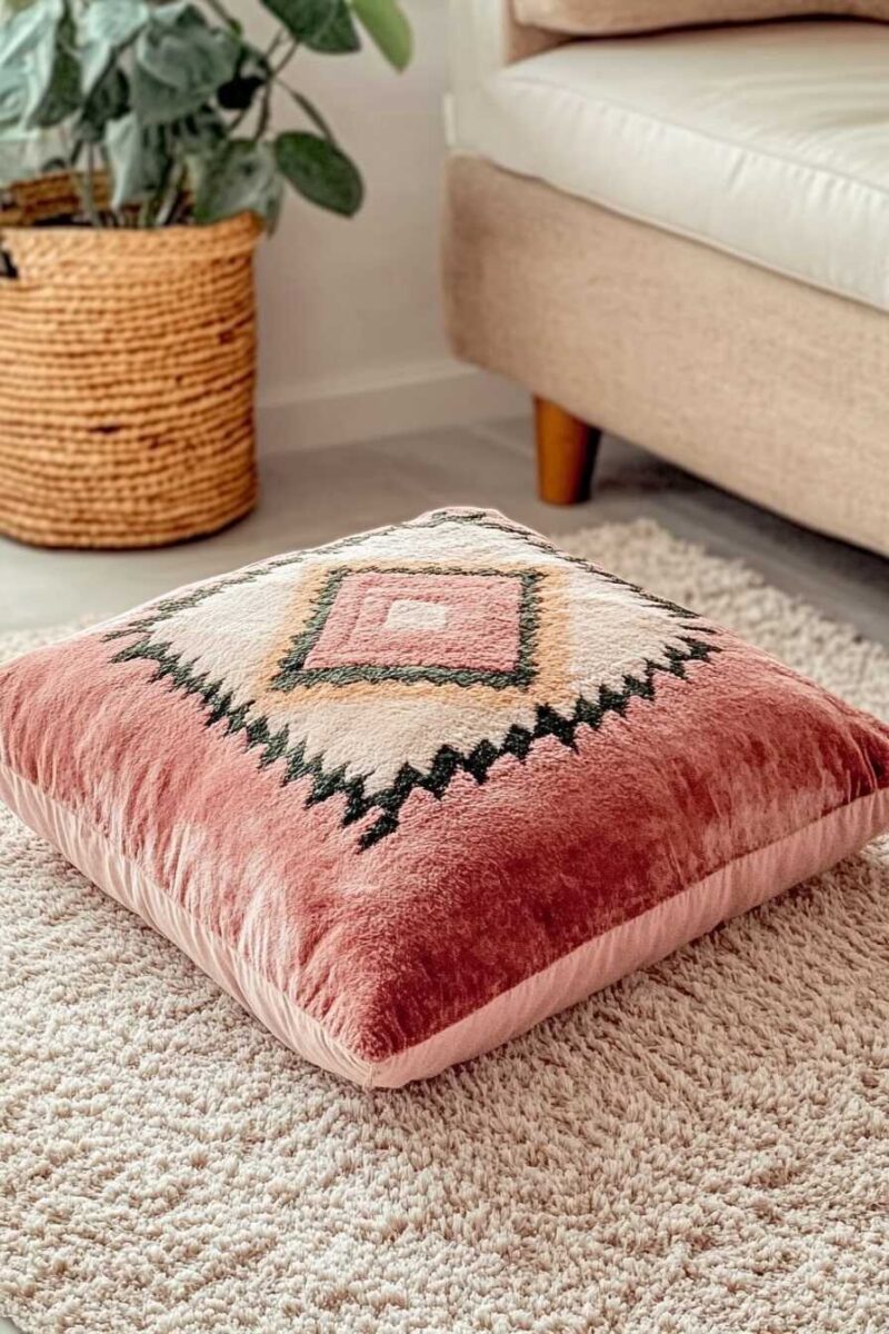 20+ Dreamy Boho Floor Pillows for a Cozy, Stylish Living Room - H.M.G