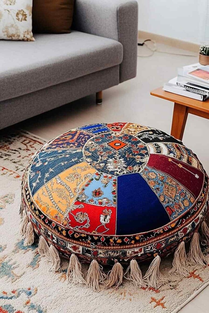 20+ Dreamy Boho Floor Pillows for a Cozy, Stylish Living Room - H.M.G
