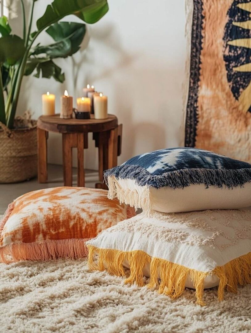 20+ Dreamy Boho Floor Pillows for a Cozy, Stylish Living Room - H.M.G