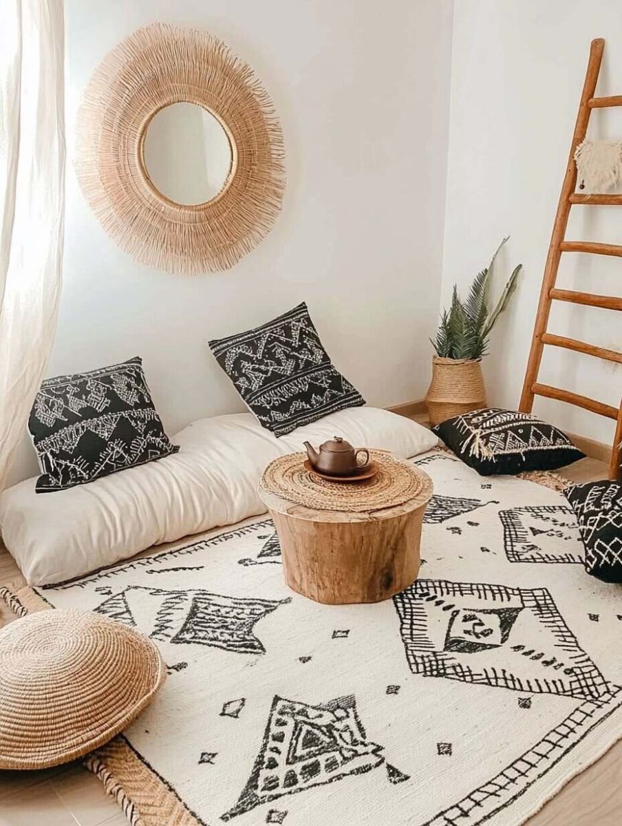 20+ Dreamy Boho Floor Pillows for a Cozy, Stylish Living Room - H.M.G