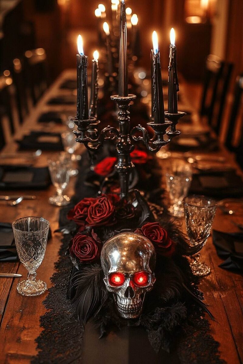 20 Boo-tiful Halloween Table Centerpiece Ideas to Haunt Your Guests - H.M.G