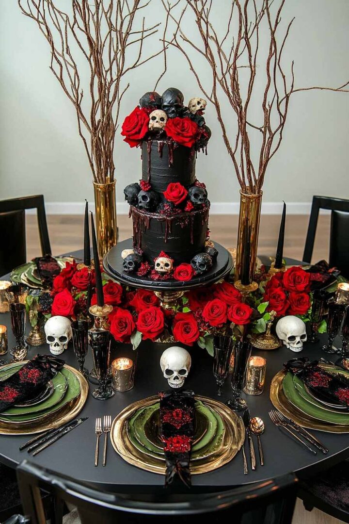 20 Boo-tiful Halloween Table Centerpiece Ideas to Haunt Your Guests - H.M.G