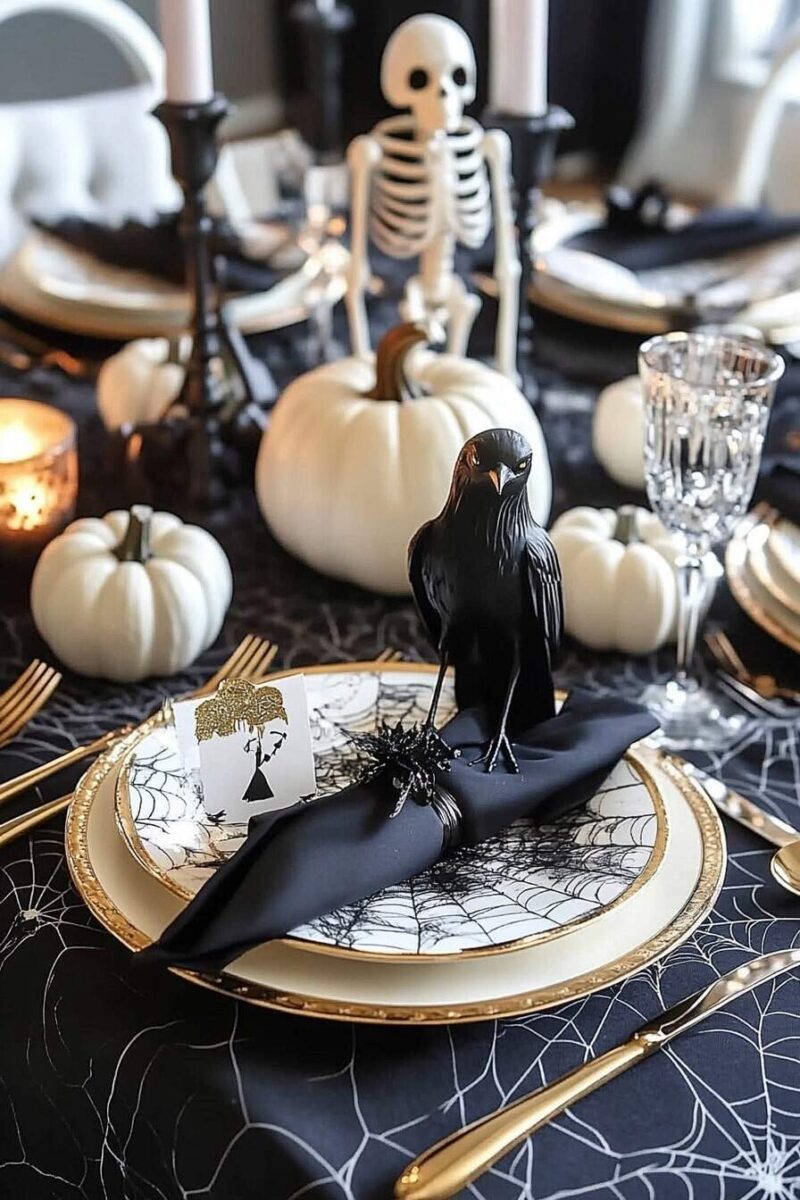 20 Boo-tiful Halloween Table Centerpiece Ideas to Haunt Your Guests - H.M.G
